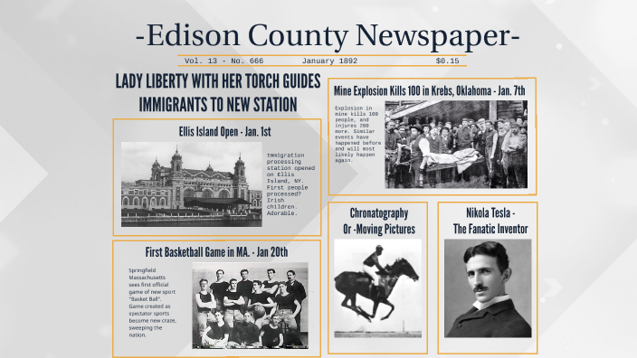 Michaela Brough - Gilded Age Newspaper by Michaela Brough on Prezi