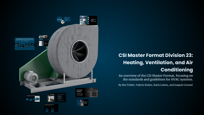 CSI Master Format Division 23: Heating, Ventilation, and Air ...