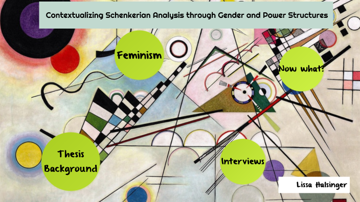 Contextualizing Schenkerian Analysis through Gender and Power ...