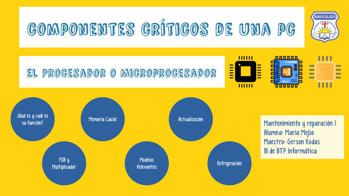 Componentes críticos de una PC by María Mejía on Prezi