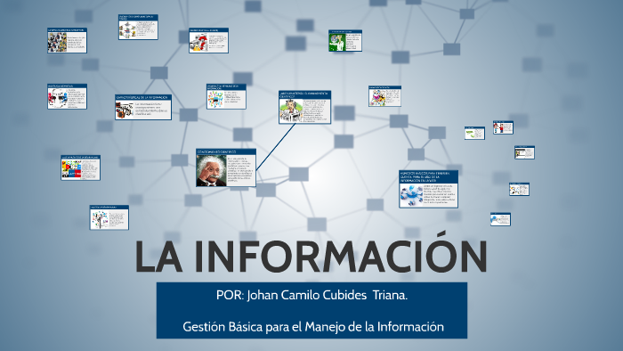LA INFORMACIÓN by Johan Cubides Triana on Prezi