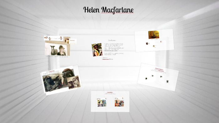 Helen Macfarlane - update on creative activities by helen macfarlane