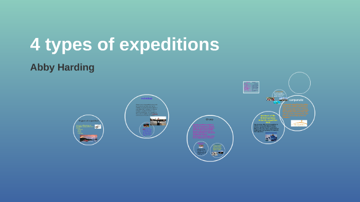 4 types of expeditions by abby harding on Prezi
