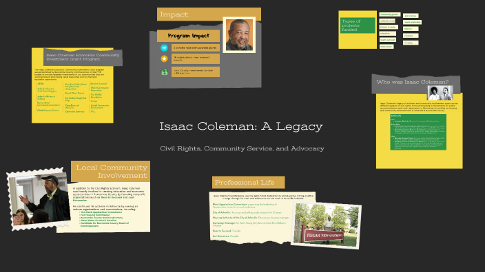 The Legacy of Isaac Coleman by Sara Joss on Prezi
