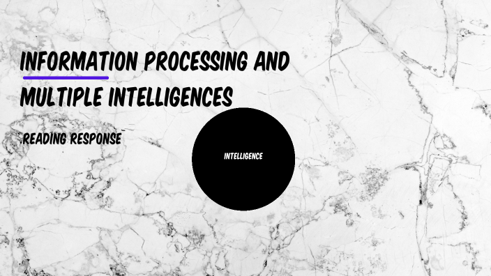 Information Processing and Multiple Intelligences by Alexandria Gomez ...