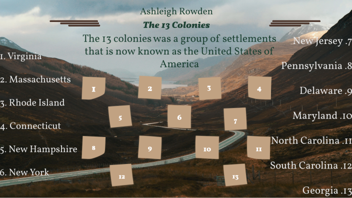 13 Colonies by ashleigh rowden on Prezi