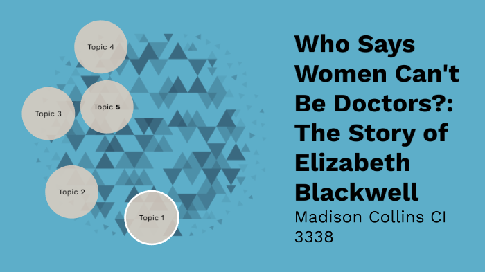 Who Says Women Can't Be Doctors?: The Story of Elizabeth Blackwell by ...