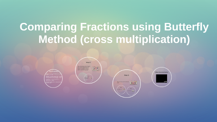 Comparing Fractions using Butterfly Method by ashley McClary