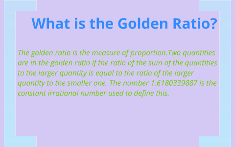 Golden Ratio Assignment by Eden Telia on Prezi