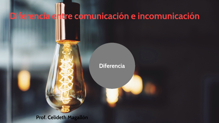 Diferencia entre comunicación e incomunicación by CELIDETH MAGALLON on ...