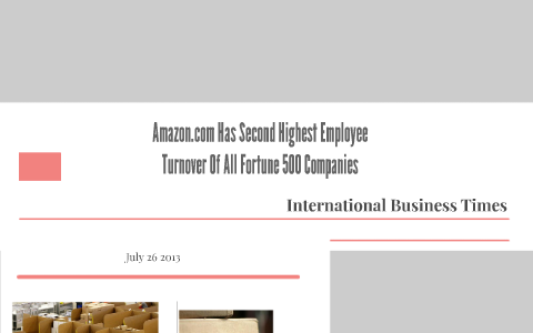 Amazon.com Has Second Highest Employee Turnover Of All Fortu by Julie ...