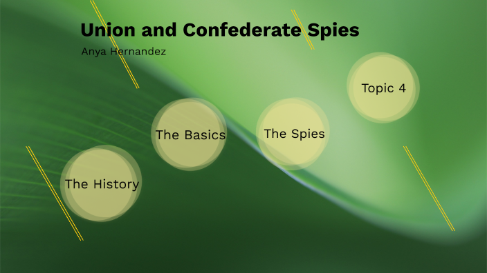 Union and Confederate Spies by ANYA HERNANDEZ on Prezi