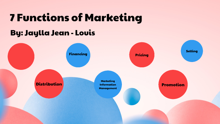 The 7 Functions of Marketing by Jaylla Jean Louis on Prezi