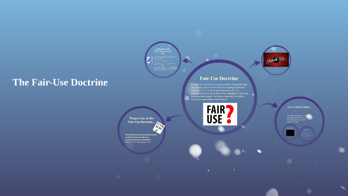 Fair-Use Doctrine by Jennifer Fetner