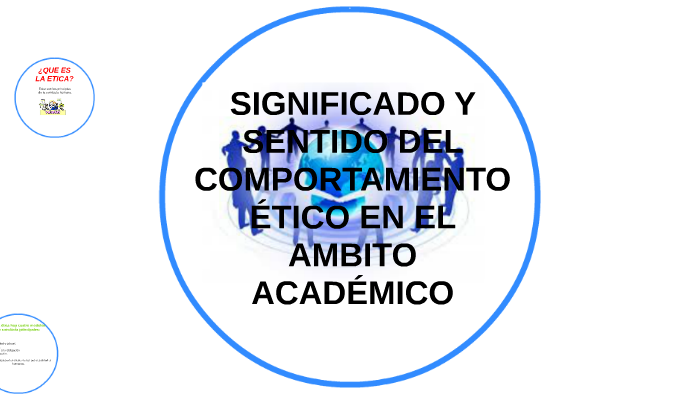 SIGNIFICADO Y SENTIDO DEL COMPORTAMINETO ETICO EN EL AMBITO by Ciro ...