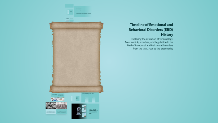 Timeline of Emotional and Behavioral Disorders (EBD) History by ashley ...