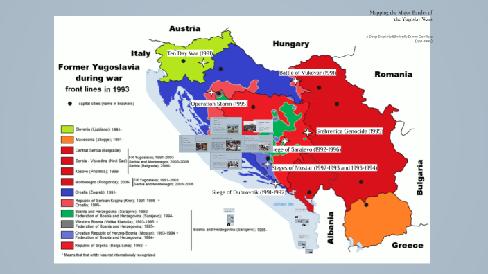 Mapping the Major Battles of the Yugoslav Wars by Adrian Honka on Prezi