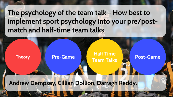 The psychology of the team talk - How best to implement sport ...