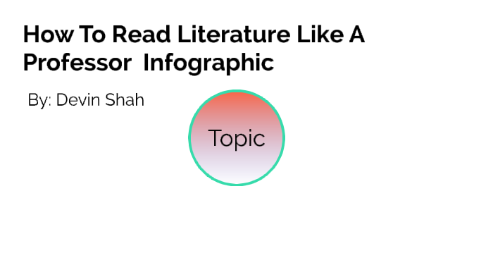 How To Read Literature Like A Professor Infographic by Devin Shah on Prezi