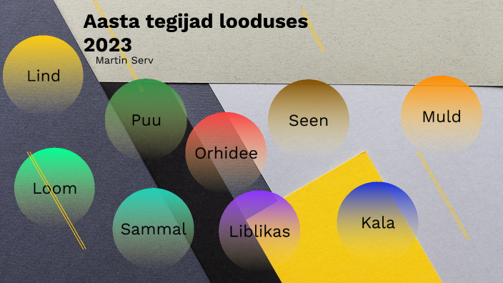 Aasta tegijad looduses 2023 by Martin Serv on Prezi