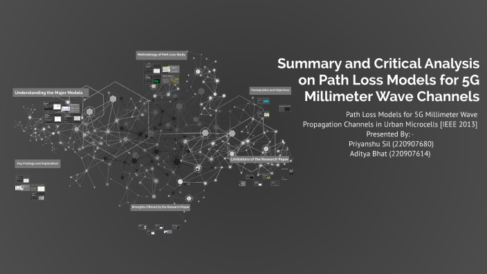 Study on Path Loss Models for 5G Millimeter Wave Channels by priyanshu ...