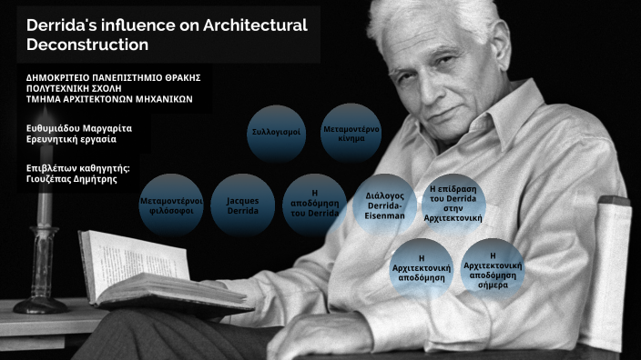 Derrida's influence on Architectural Deconstruction by Margarita ...