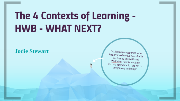 The 4 contexts of learning by Jodie Stewart on Prezi