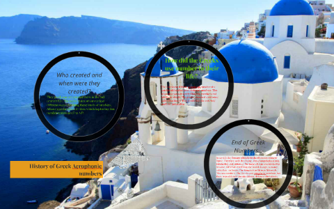 History of Greek Acrophonic numbers by Patrick Patrick on Prezi