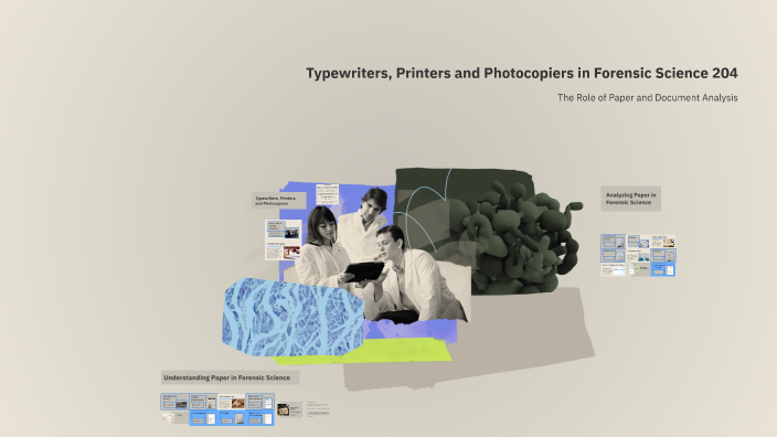 Typewriters, Printers and Photocopiers in Forensic Science by Leillah ...