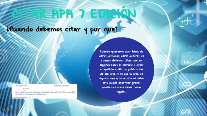¿COMO CITAR APA 7 EDICION? by Alison Ordoñez on Prezi