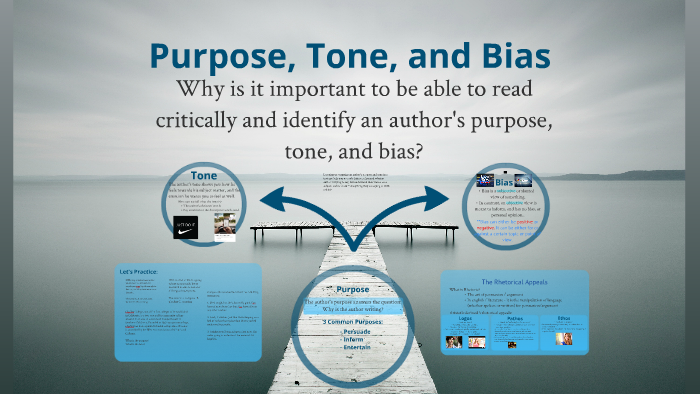 TEXT 1: Purpose, Tone, and Bias by Sharona Refalo on Prezi