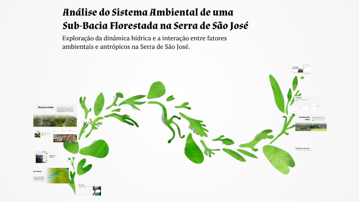 Análise do Sistema Ambiental de uma Sub-Bacia Florestada na Serra de ...
