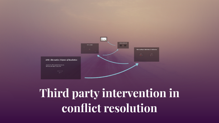 Third party intervention in conflict resolution by Clément Collin on Prezi