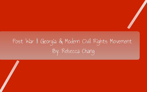 Understanding the Modern Civil Rights Movement and Understanding Post ...