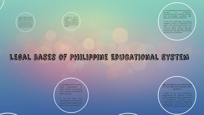 Legal Bases of Philippine Educational System by Marie Claire on Prezi