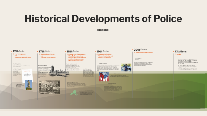 Historical Developments of Police Timeline by Melea Sapp on Prezi