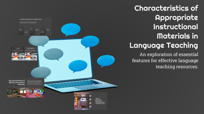 Characteristics of Appropriate Instructional Materials in Language ...