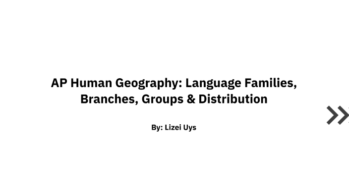 AP Human Geography: Language Families, Branches, Groups & Distribution ...