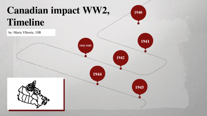 Canadian impact on ww2, Timeline by Maria Vittoria Taddei Pardelli on Prezi