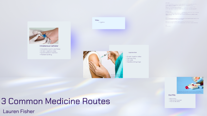 3 Common Medicine Routes by Lauren Fisher on Prezi