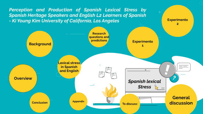 Perception and Production of Spanish Lexical Stress by Spanish Heritage ...