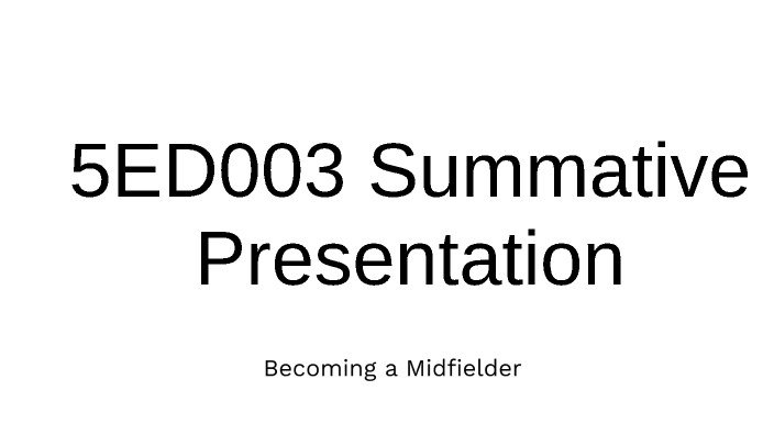5ED003 Summative Presentation by James Sudworth on Prezi