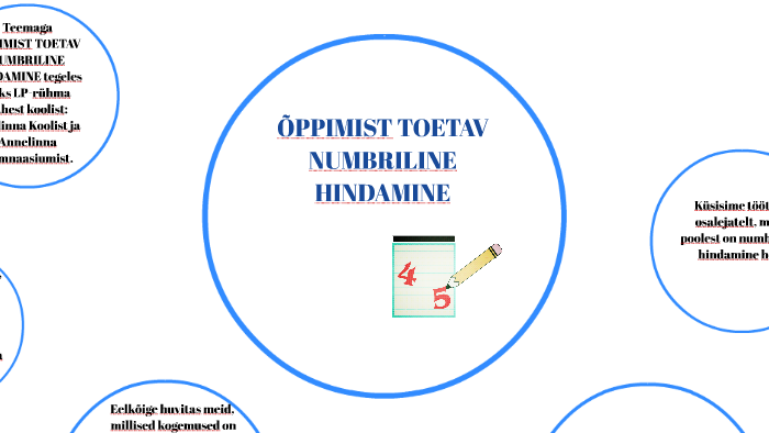 ÕPPIMIST TOETAV NUMBRILINE HINDAMINE by kati karu on Prezi