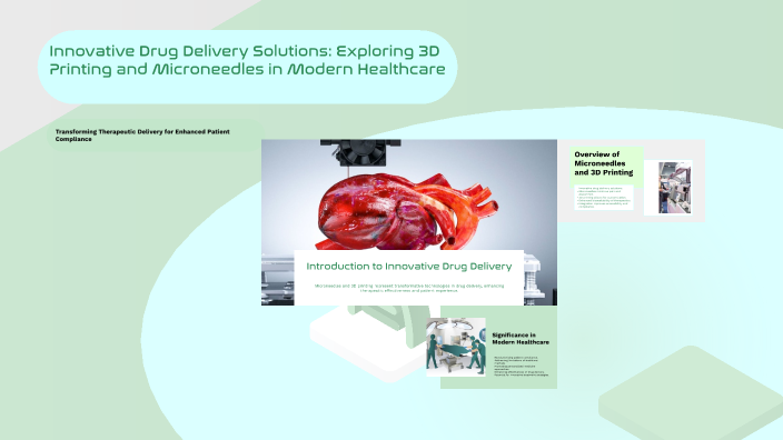 Innovative Drug Delivery Solutions: Exploring 3D Printing and ...