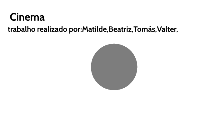 Cinema by Matilde Teixeira on Prezi