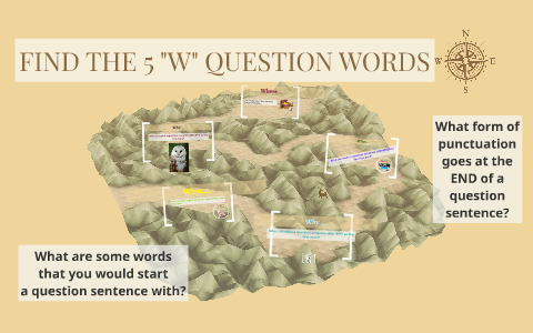 FIND THE 5 W QUESTION WORDS by Danielle Del Buono