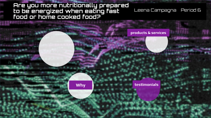 Fast Food vs. Home Cooked by leena campagna on Prezi