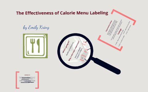 Calorie Menu Labeling by Emily Kring