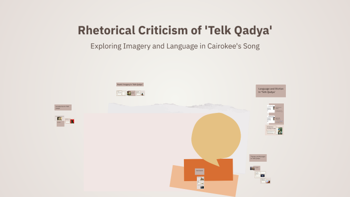 Rhetorical Criticism of 'Telk Qadya' by monther ismail on Prezi