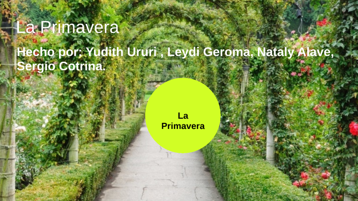 La Primavera By Reizen Xd On Prezi